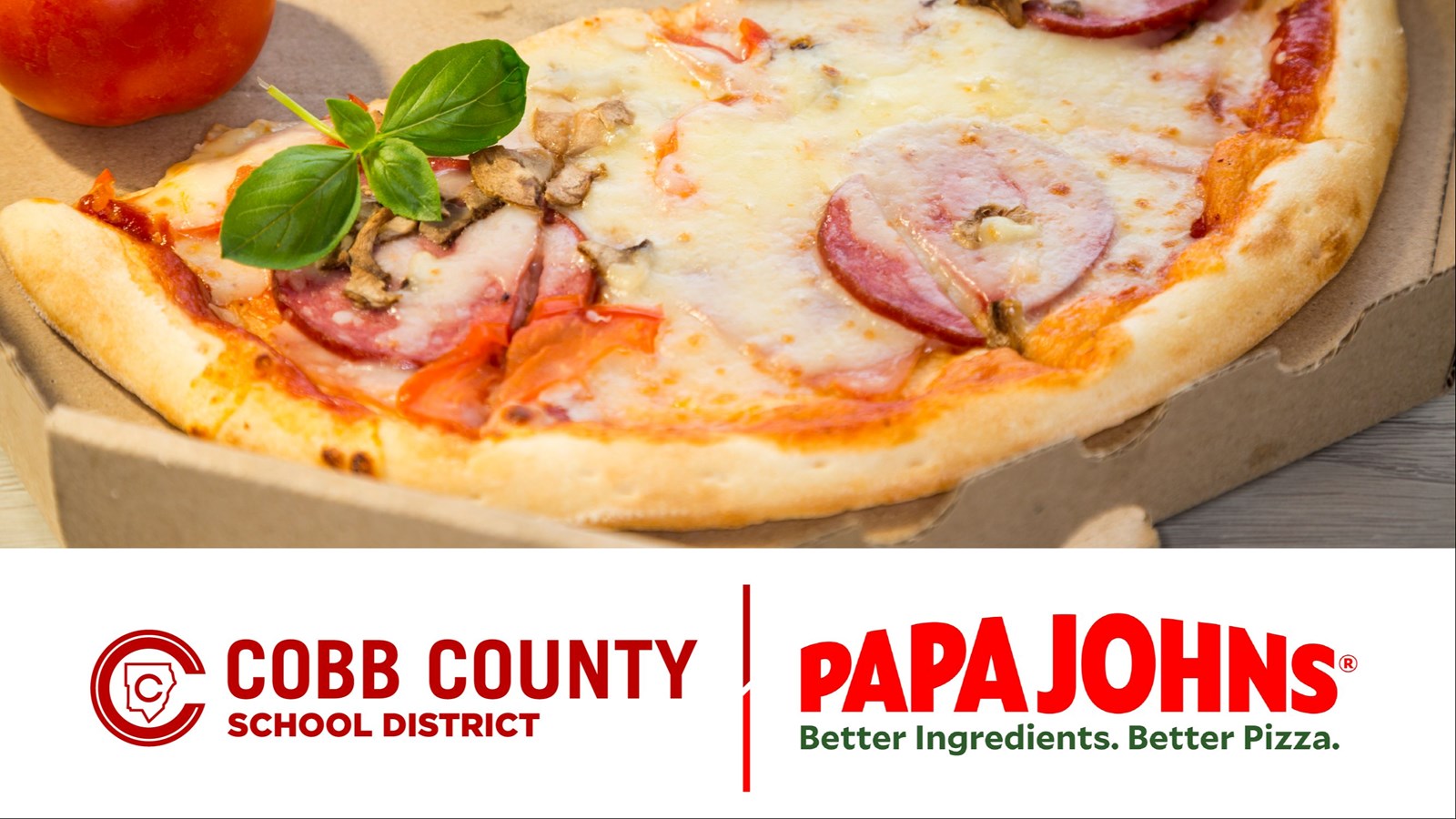 Cobb Schools Foundation And Papa Johns Partnership